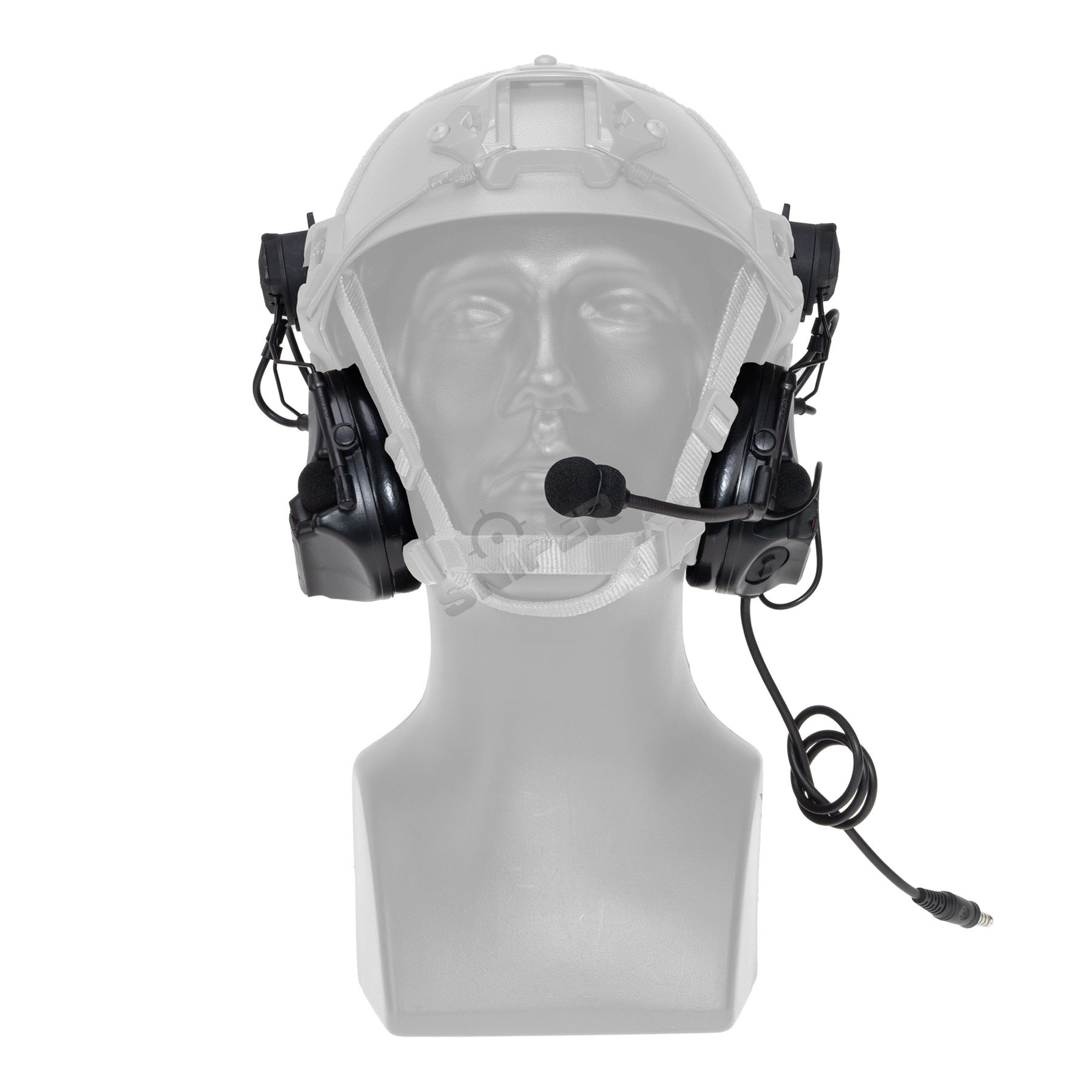 Z Tactical Z154 CIII Headset w Fast Helmet Adapter Black Headset Zubehor Funkgerate Headsets Taktische Ausrustung MILITARAUSRUSTUNG Sniper Airsoft Supply